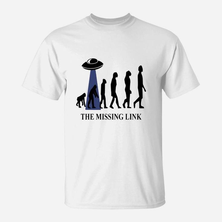 Human Evolution By Aliens T-Shirt | Seseable