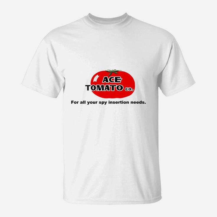 Ace Tomato Spy Insertion Funny T-shirt T-Shirt - Seseable