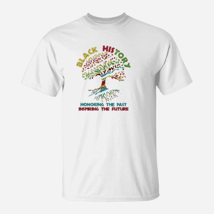 Black History Pride Tree African Heritage African American T-Shirt ...