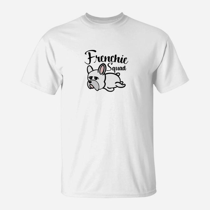 Frenchie Squad Graphic French Bulldog Love T-Shirt - Seseable