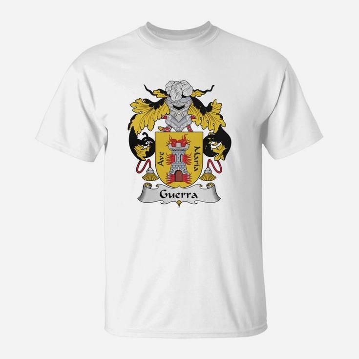 Guerra Family Crest Spanish Family Crests T-Shirt - Seseable