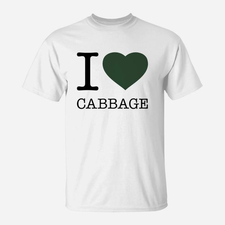 I Love Cabbage T-Shirt - Seseable