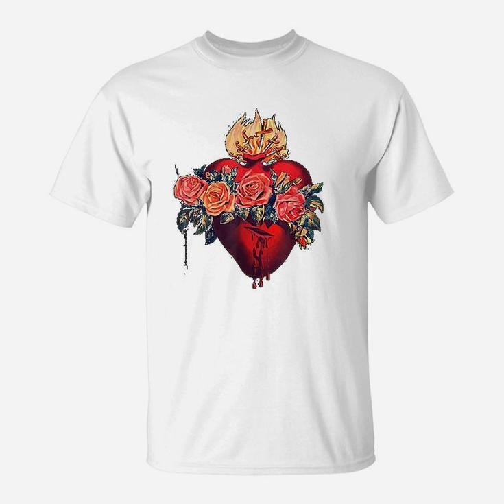 Immaculate Heart Of Mary Vintage Blessed Catholic Sorrows T-Shirt ...