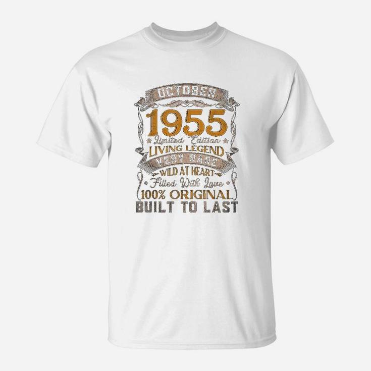 October 1955 Vintage 67th Birthday Classic 67 Years Old T-Shirt - Seseable