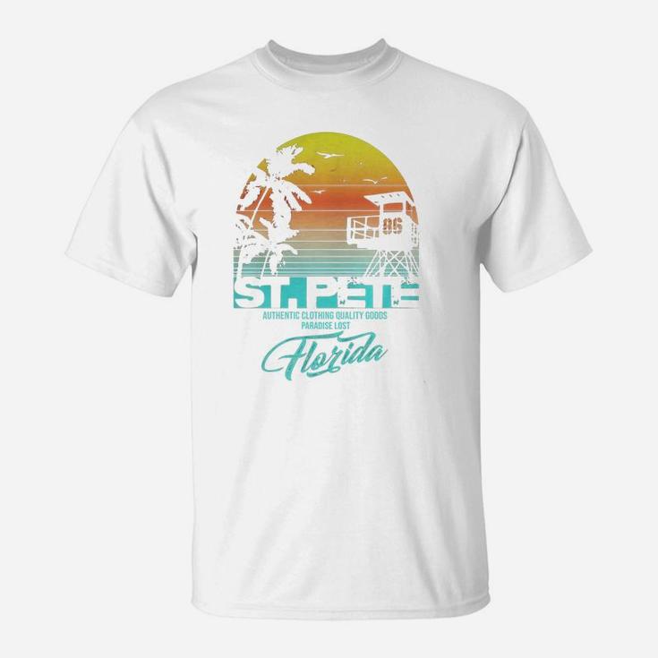 St Pete Florida Beach T-Shirt - Seseable