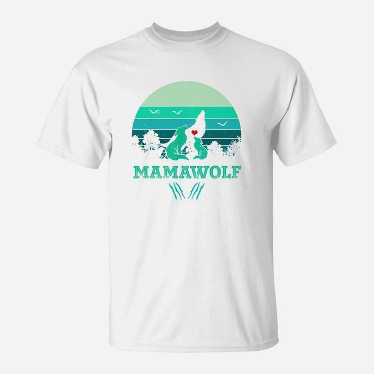 Wolf Mamawolf T-Shirt - Seseable