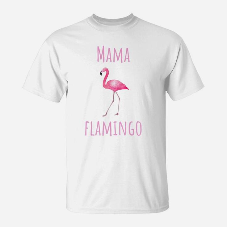 Womens Flamingo Mama Mom Gif T-Shirt | Seseable