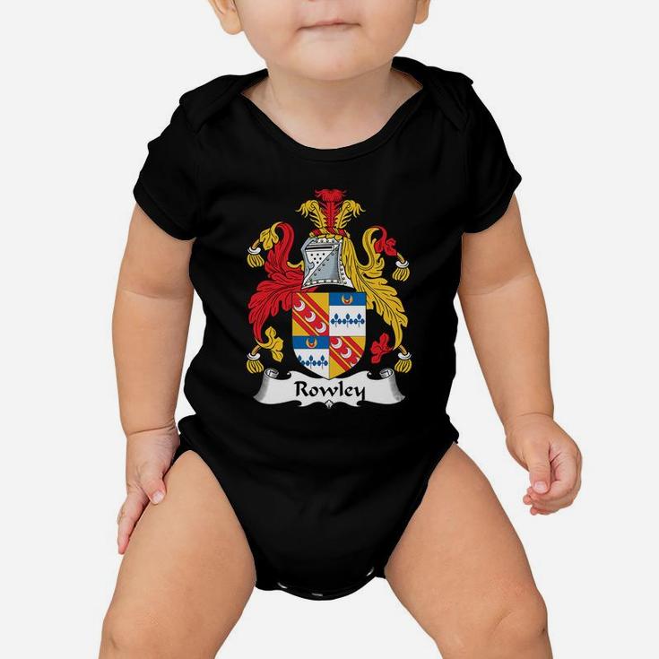 Rowley Coat Of Arms Irish Family Crests Baby Onesie | Seseable