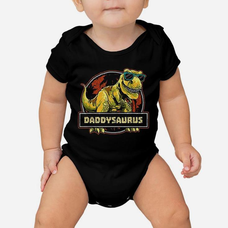 Daddysaurus Fathers Day T Rex Dinosaur Daddy Saurus Men Baby Onesie ...