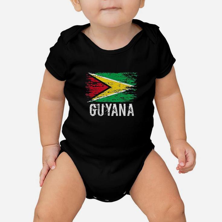 Guyanese Flag Pride Vintage Guyanese Root Gift Guyana Baby Onesie ...
