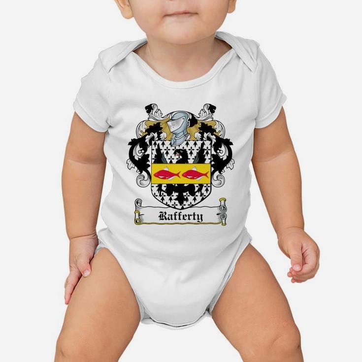 Rafferty Coat Of Arms Irish Family Crests Baby Onesie - Seseable